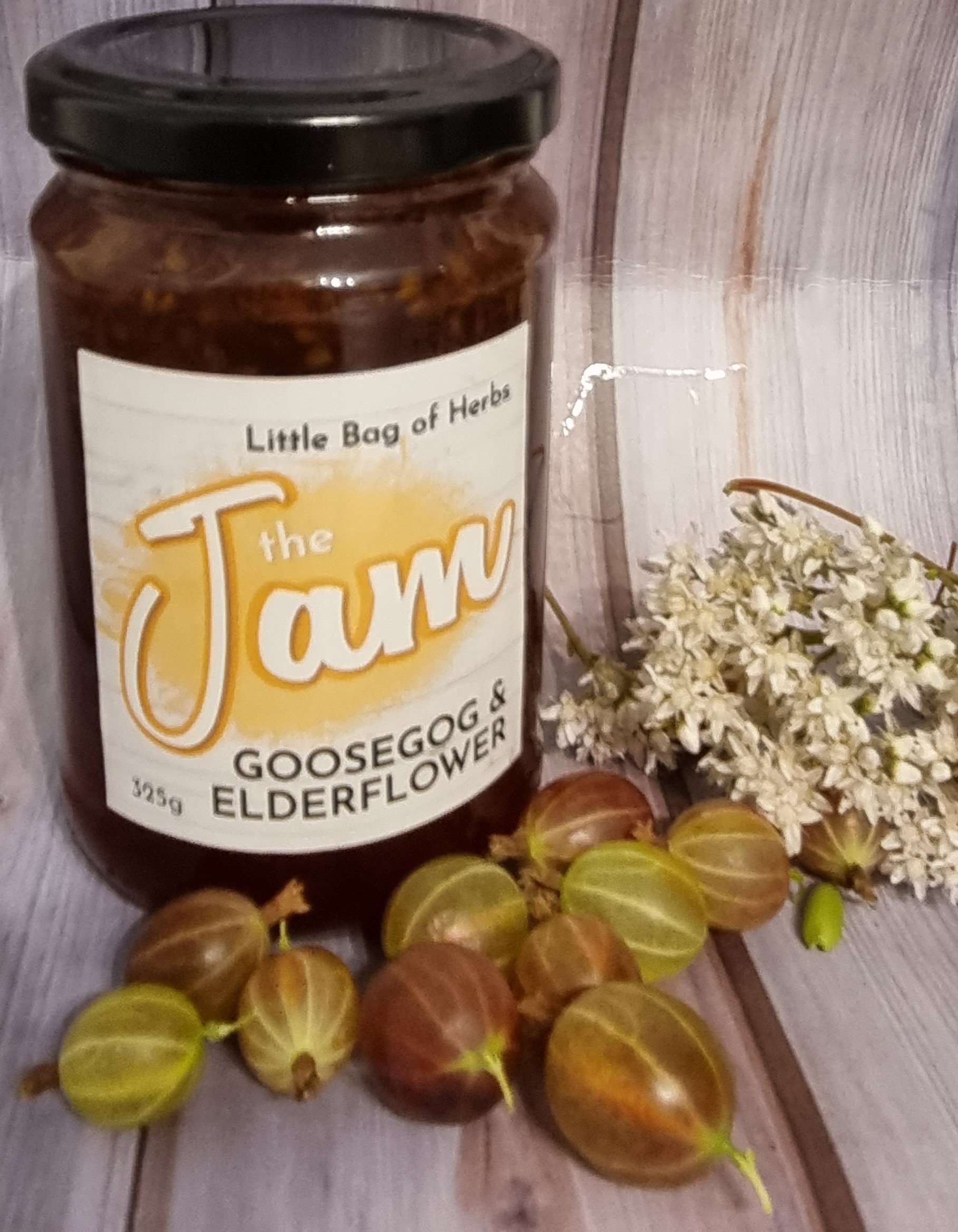 Goosegog & Elderflower Jam – Little Bag of Herbs
