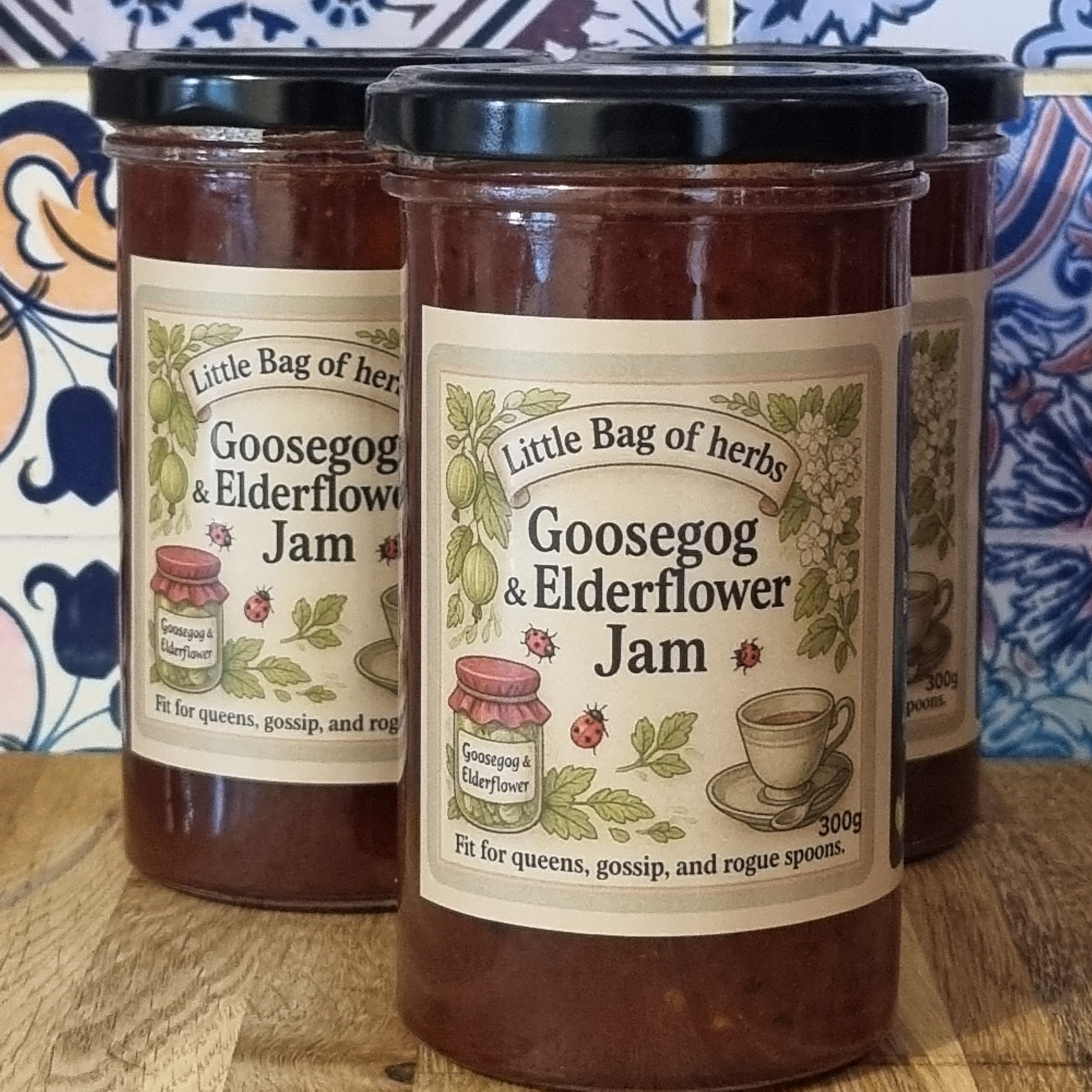 Goosegog & Elderflower Jam – Little Bag of Herbs